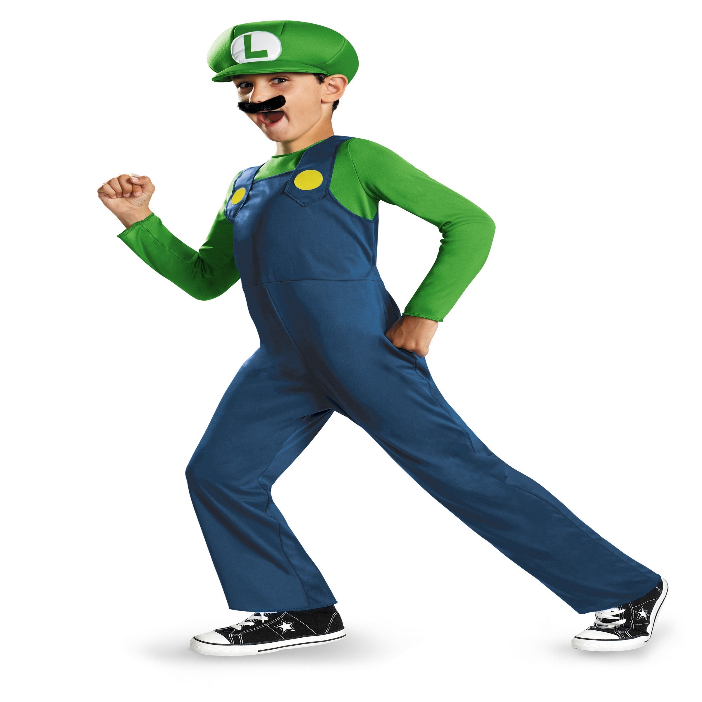 Halloween Classic Luigi Costume Boys M (3T-4T)