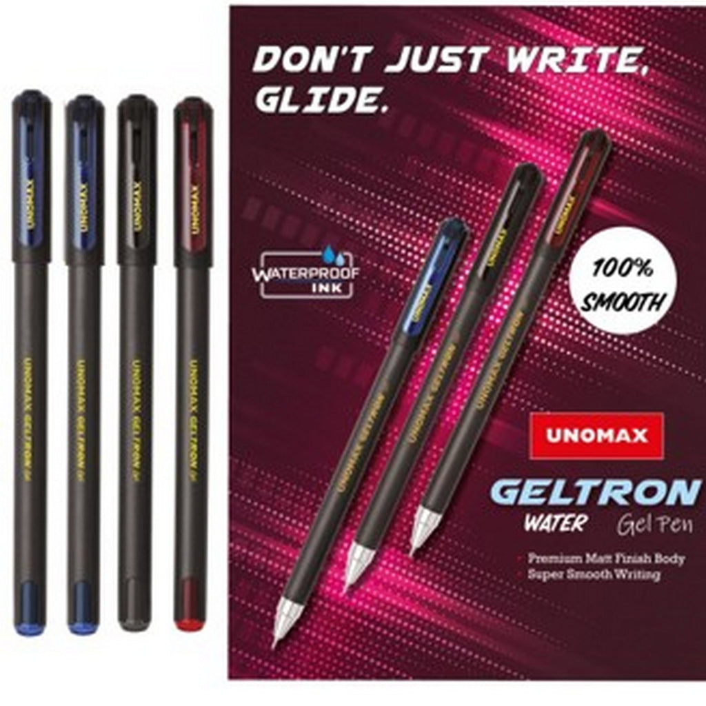 Unimax Geltron 4 Water Gel Ink Pens 5.75in - Assorted Colors Packaging ...