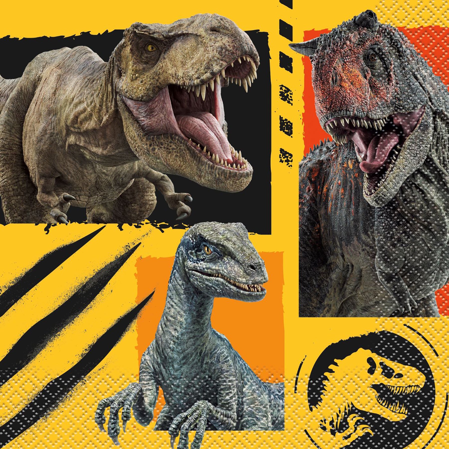 Jurassic World 16 Luncheon Napkins 2 Ply 12.75x12.75in
